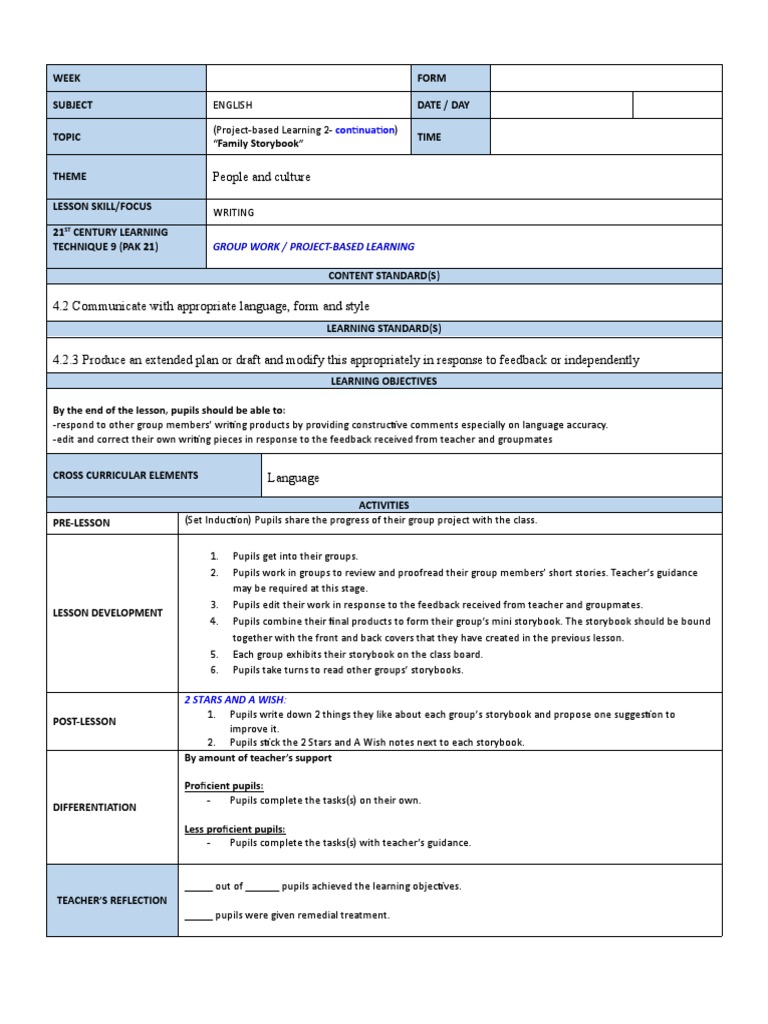 LESSON 112 - Project-Based Learning | PDF | Learning | Project Based ...
