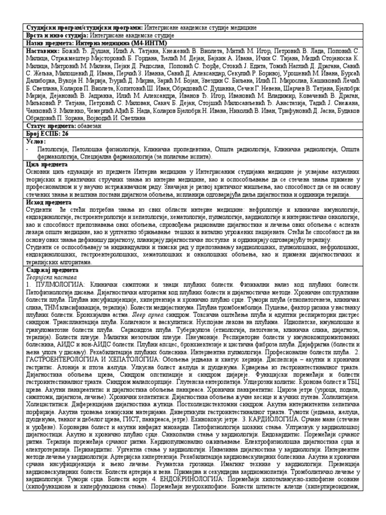 Interna Medicina | PDF