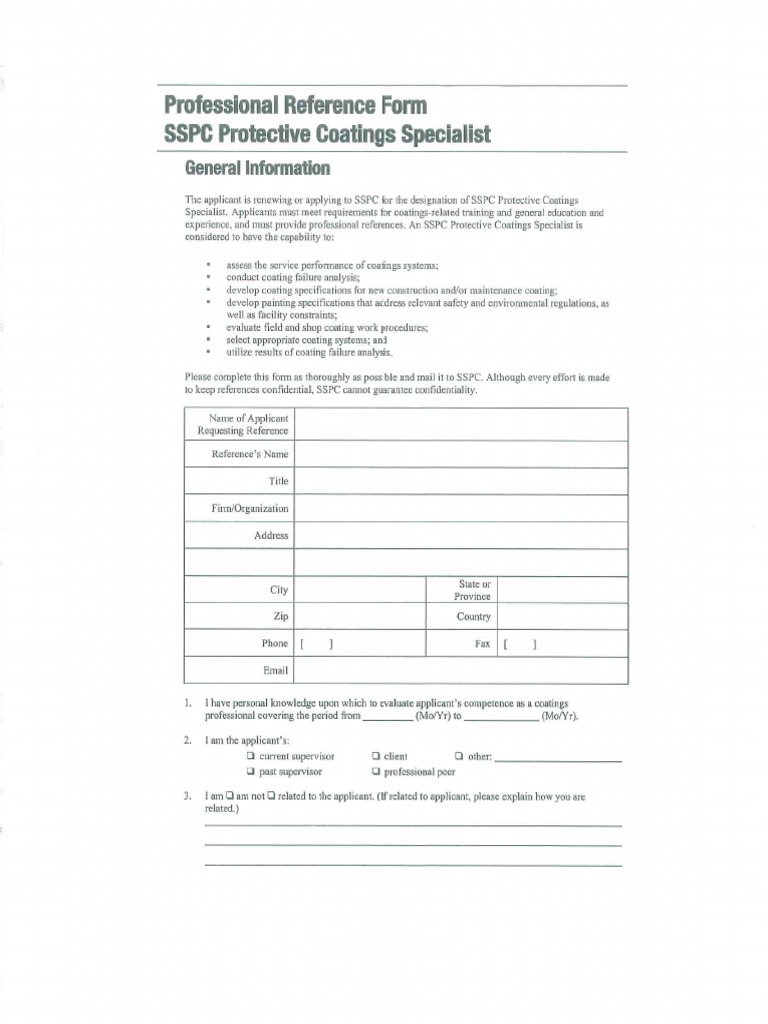 PCS Reference Form 4-11sp | PDF