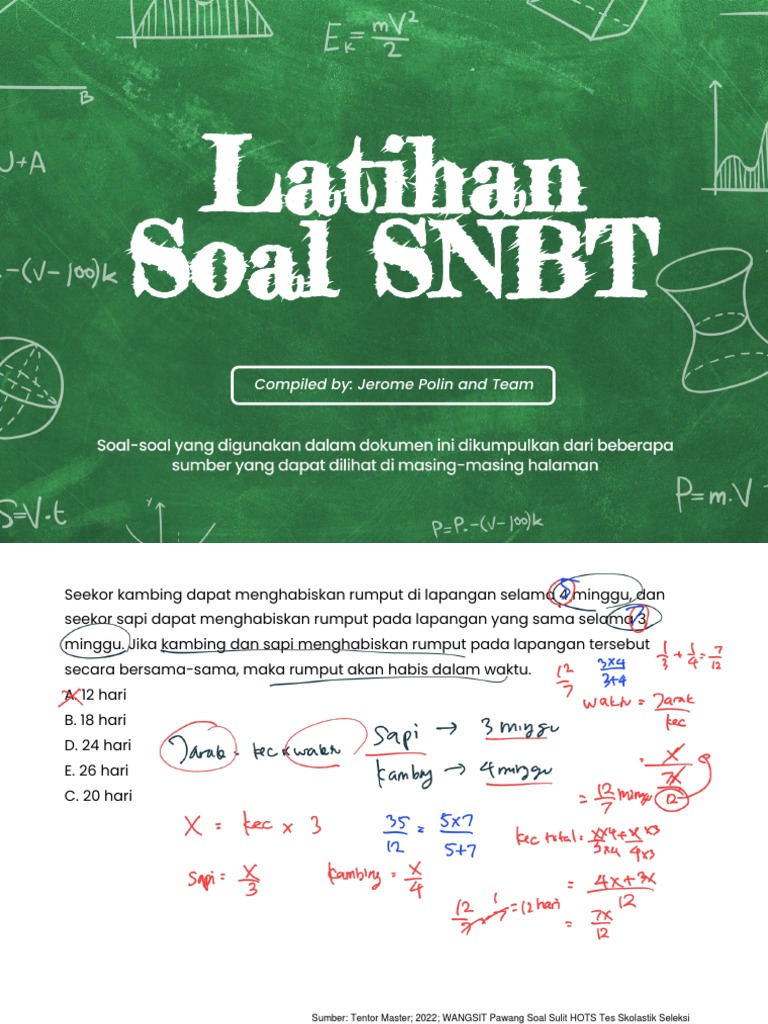 Latihan Soal SNBT | PDF