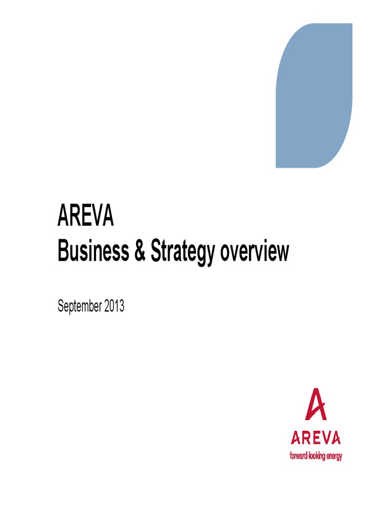 Areva - Overview | PDF | Nuclear Power | Energy Technology