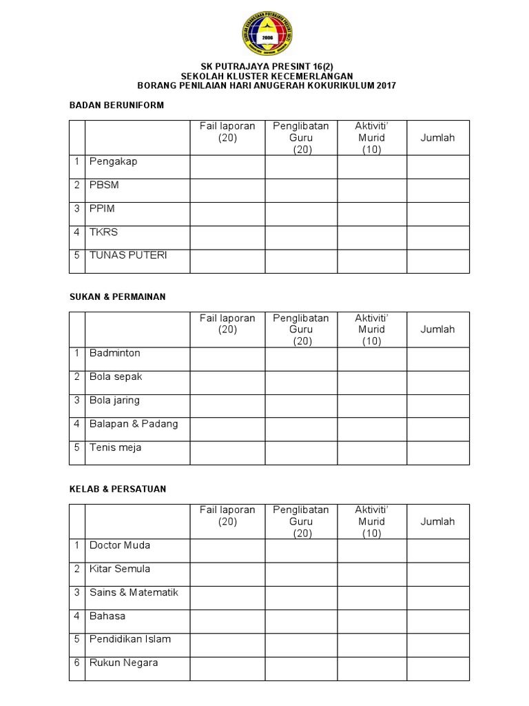 Borang Hari Koku Pdf