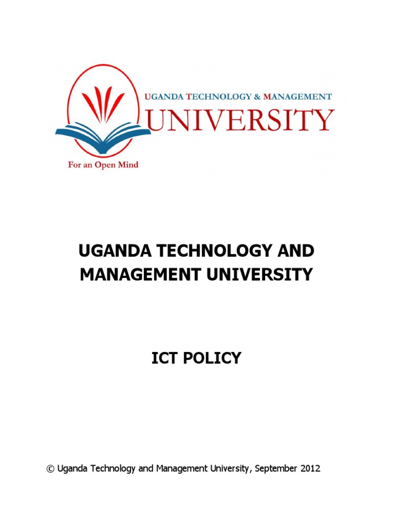 UTAMU ICT Policy | PDF | Personal Computers | Information Technology