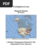 Dispatch Training Manual-1 | PDF | Cargo | Truck