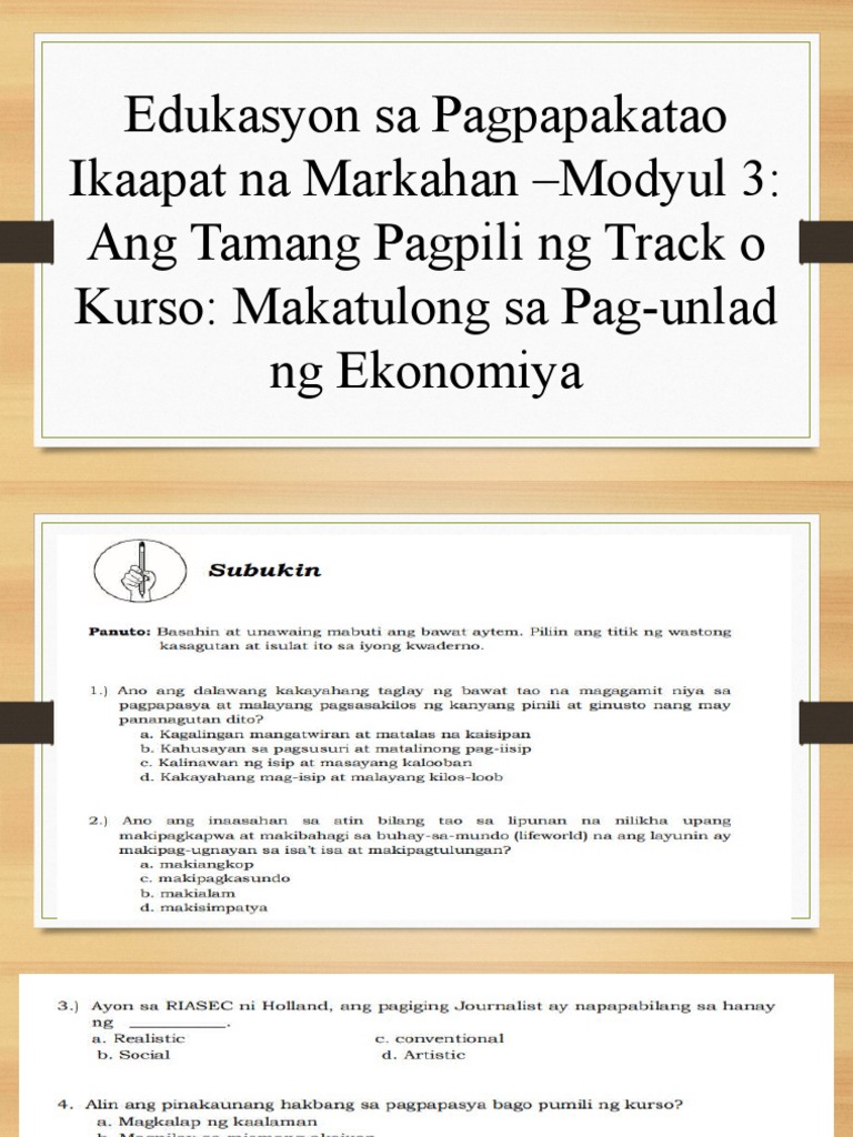 Esp 9 q4 Module 3 4 Final | PDF