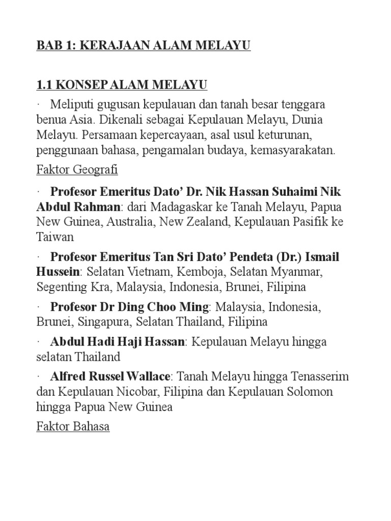 Nota Sej Bab 1 Ting 2 Pdf