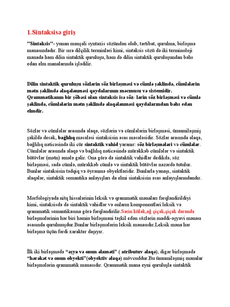 Azeri Conspectus | PDF