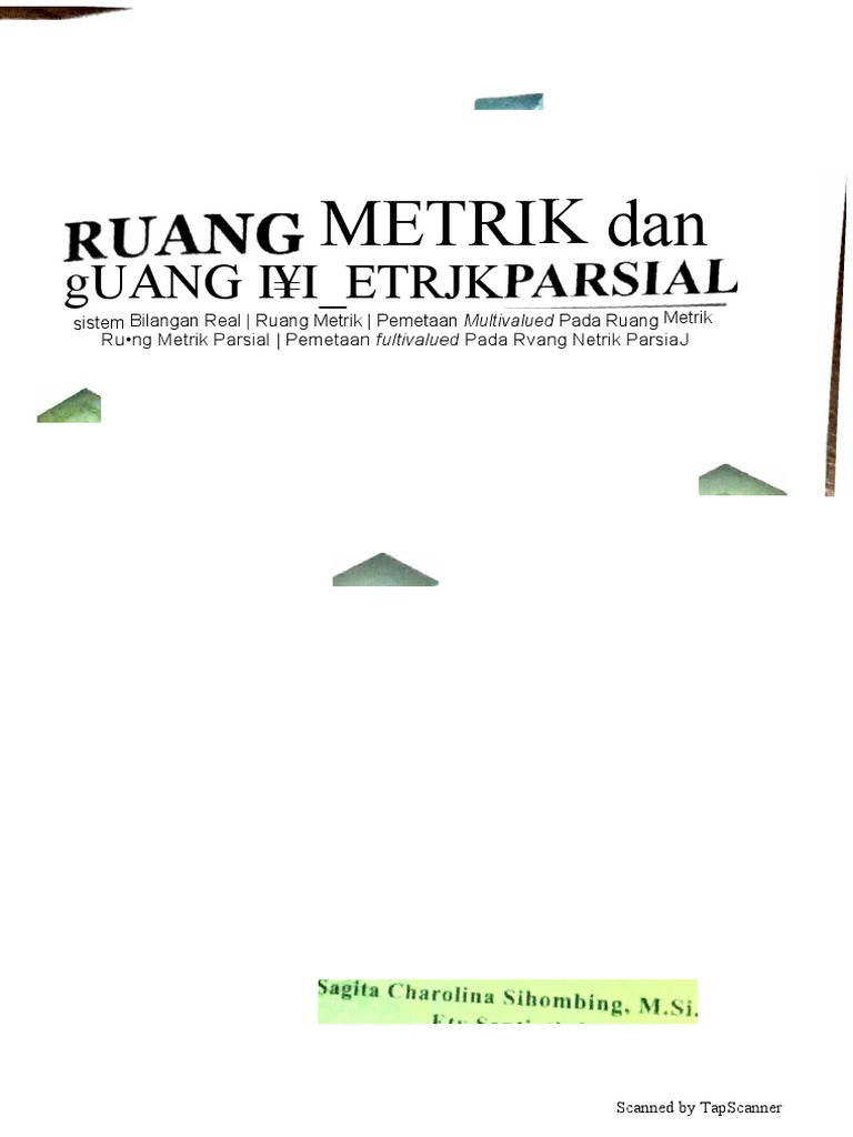 Ruang Metrik Dan Ruang Metrik Parsial | PDF