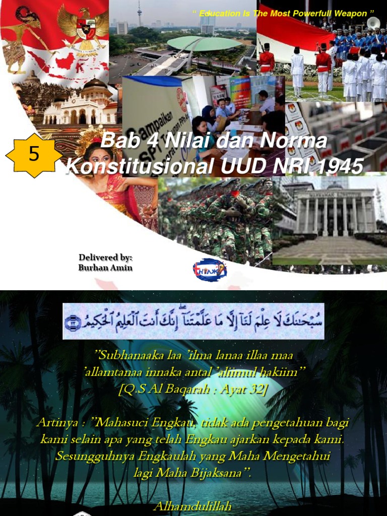 P05-Nilai Dan Norma Konstitusional Uud 1945 | PDF | Ilmu Sosial