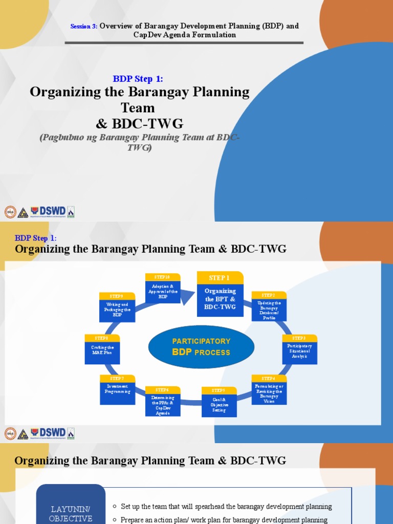 Step 1 - Organizing The Barangay Planning Team | PDF