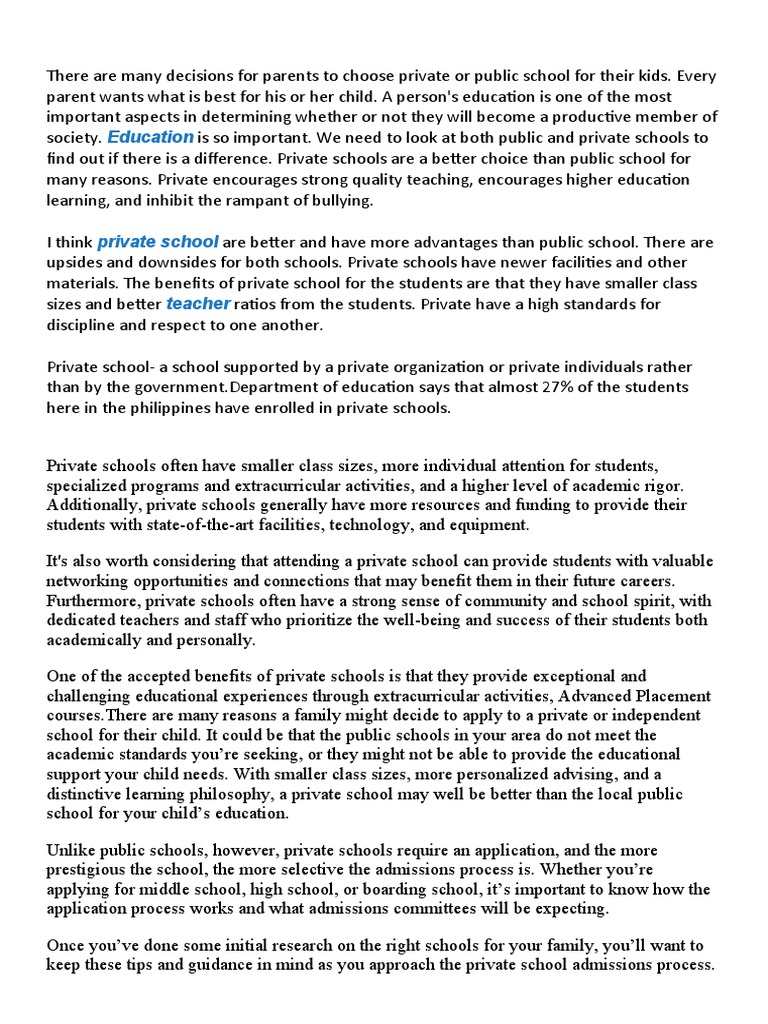 Debate Opening Statement | PDF | Schools | Teachers