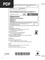 Mock Set 7 1MA1 2H Mark Scheme | PDF | Mathematical Objects | Mathematics