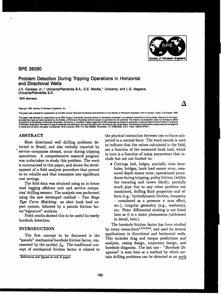 Problem During Tripping | PDF | Force | Friction