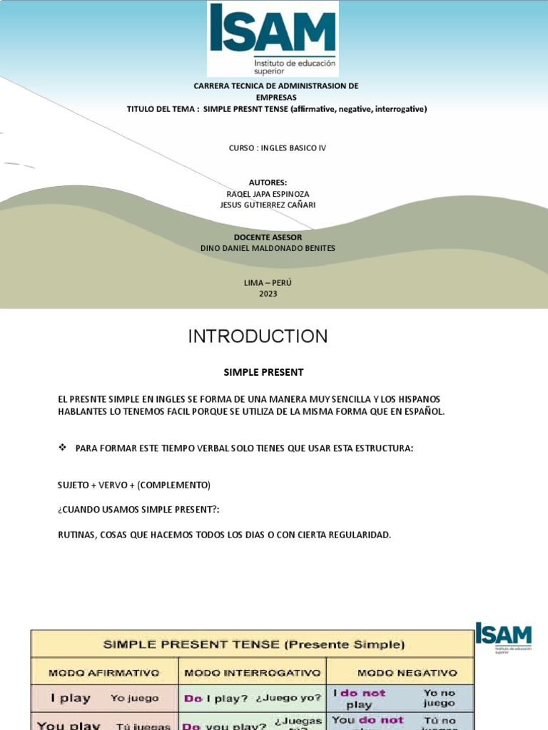 Exposicion Ingles | PDF