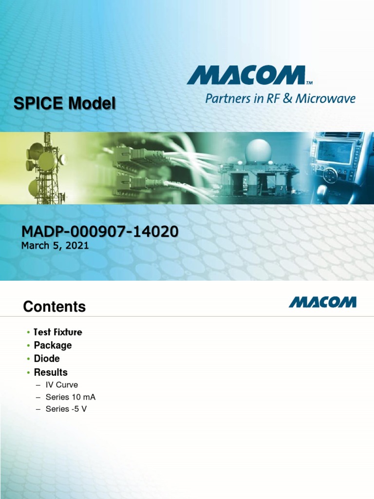 MADP-000907-14020 SPICE Model | PDF