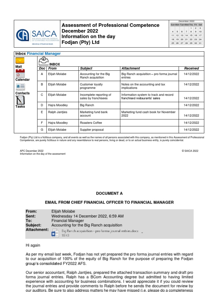 APC December 2022: Fodjan Financial Insights | PDF | Franchising ...