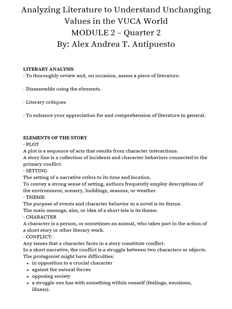 Analyzing Literature To Understand Unchanging Values in The VUCA World ...