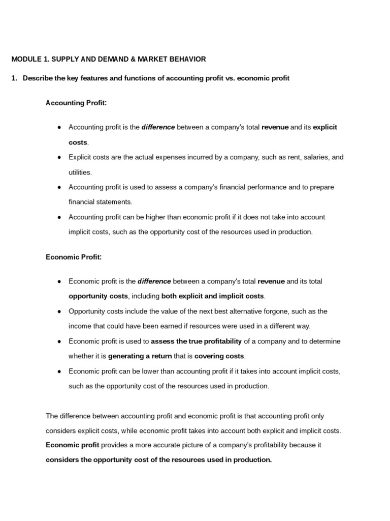 Supply, Demand, and Profit Maximization | PDF | Demand | Demand Curve