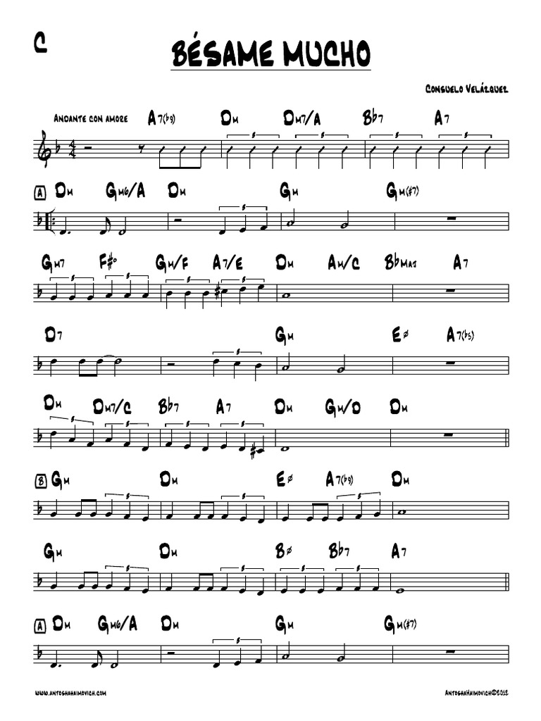 Besame Mucho 2 - Flute | PDF