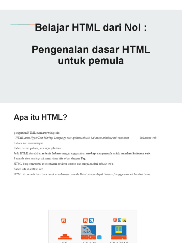 HTML #1 | PDF | Komputer