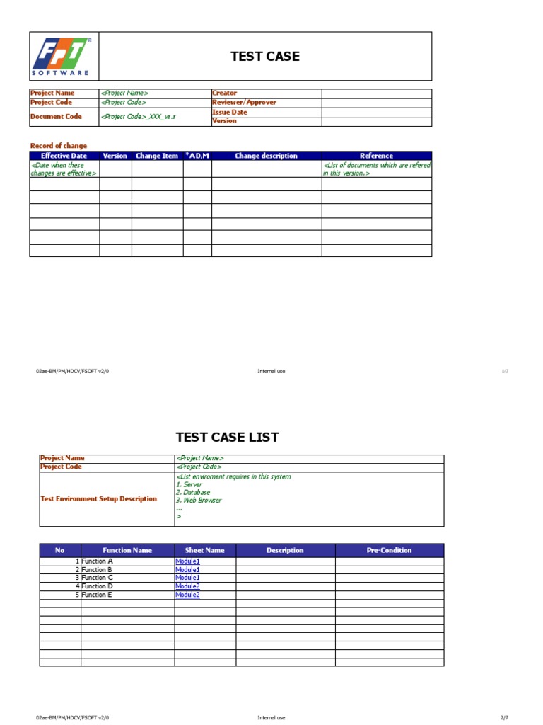 Integration Test Plan Template | PDF | Computing | Software Engineering