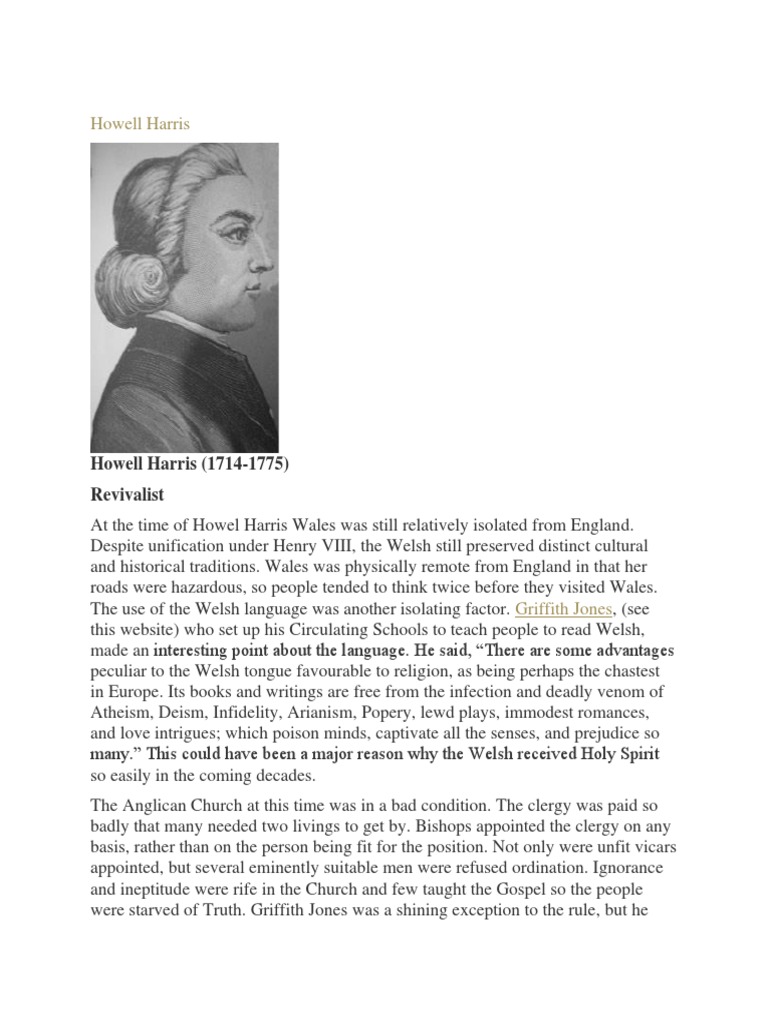 Howell Harris | PDF | John Wesley | Methodism
