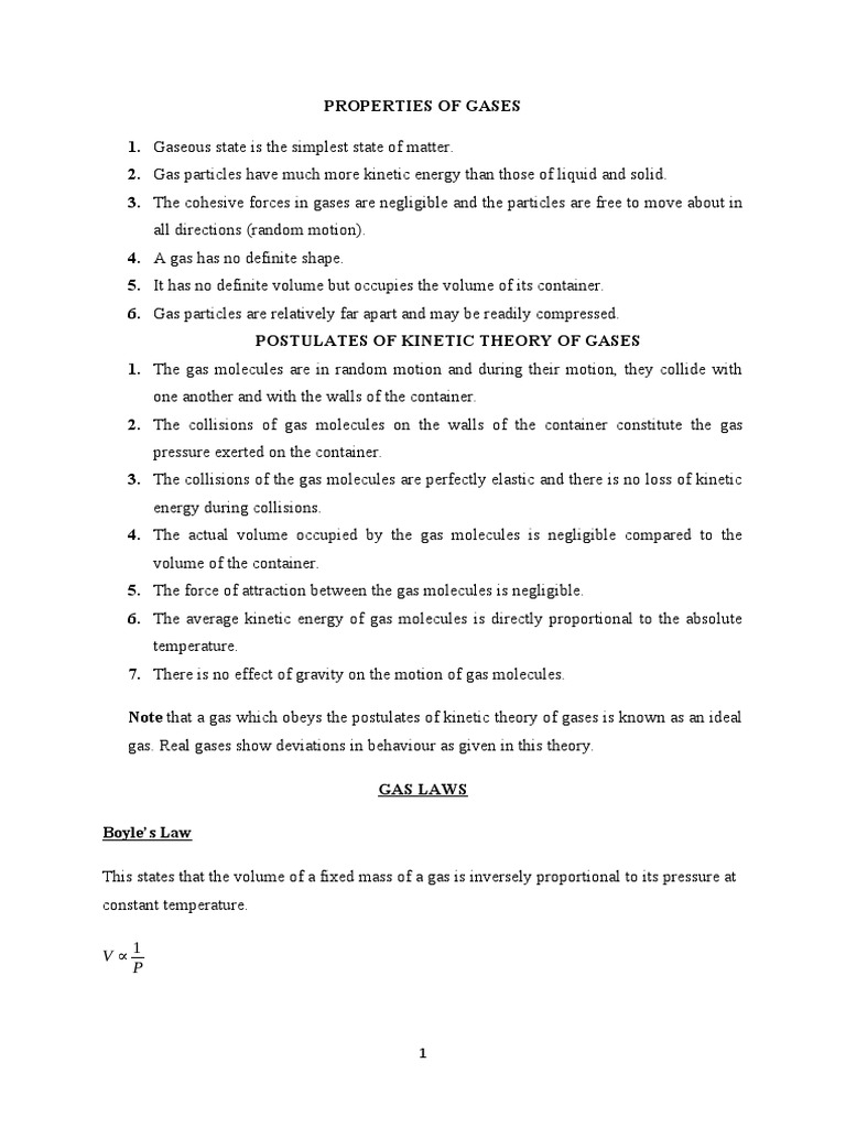 Understanding Gas Laws and Properties | PDF | Gases | Atmosphere