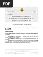 Bahasa Melayu Sem 2 (9102) - STPM 2023 (Skema) | PDF
