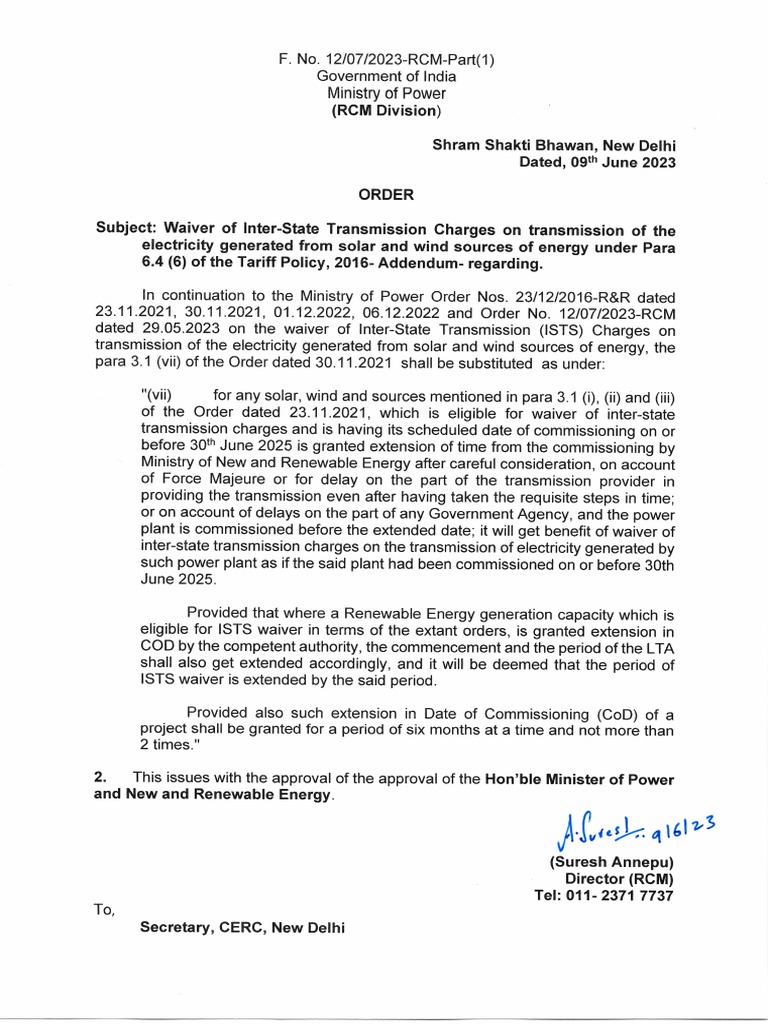 Waiver_of_Inter_State_Transmission_Charges_on_transmission_of_the ...