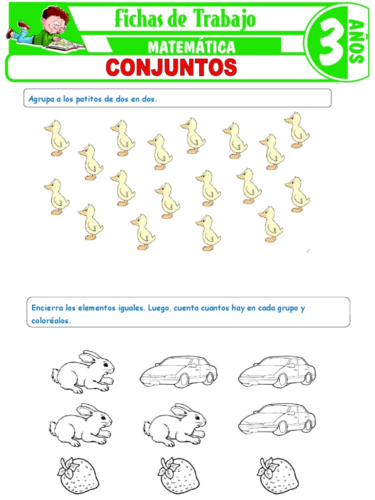 Actividades de Conjuntos para Niños | PDF