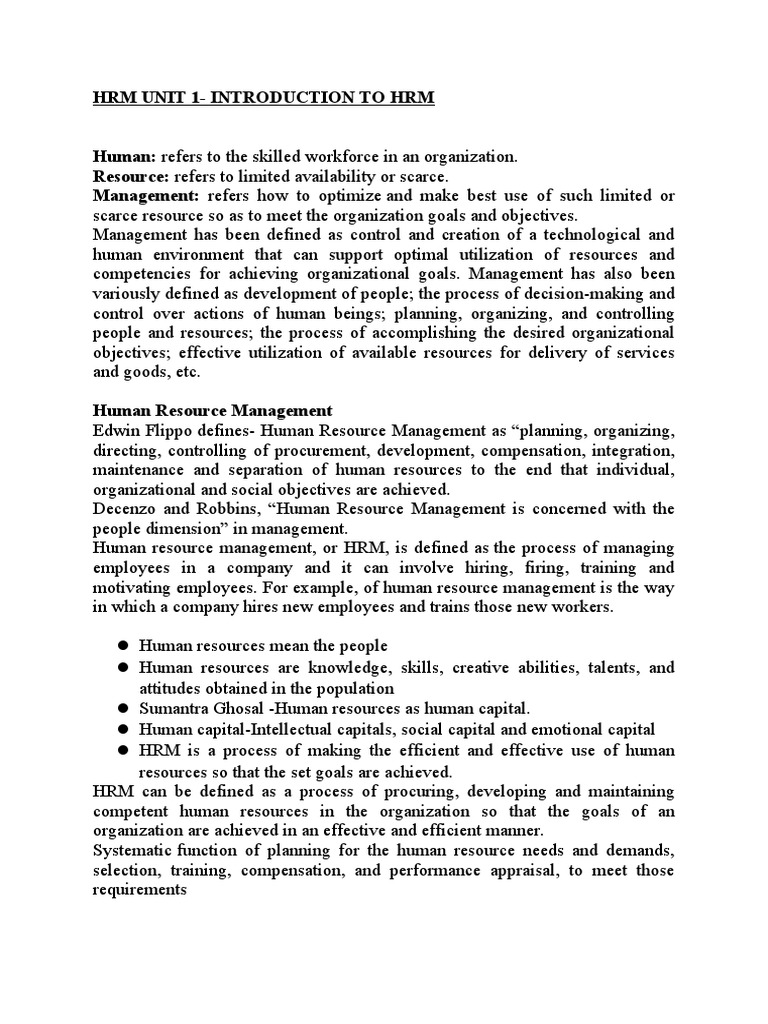 HRM File | PDF | Human Resource Management | Human Resources