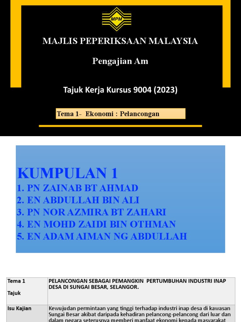 Kumpulan 1 | PDF