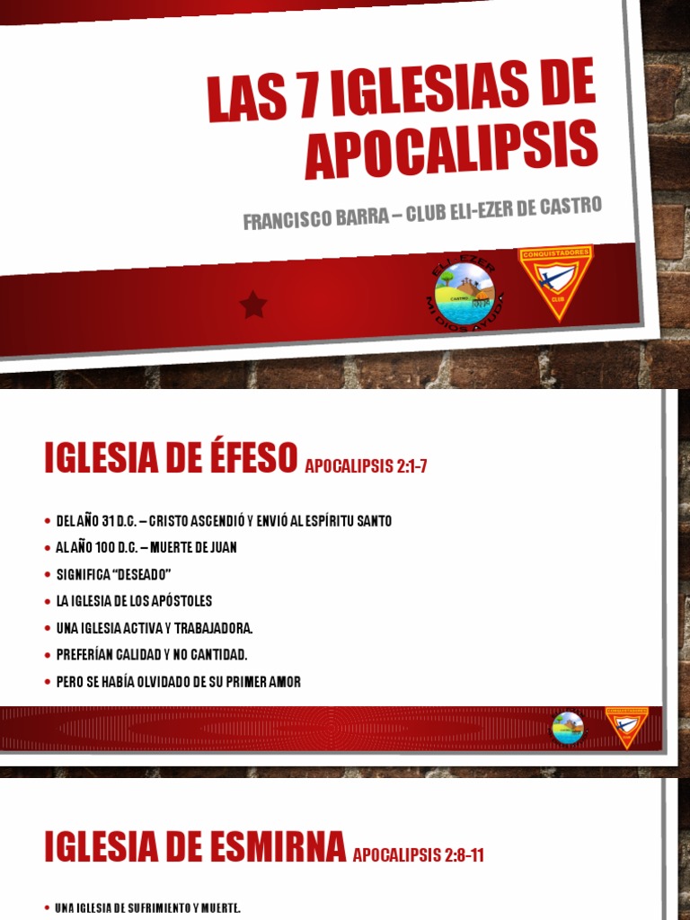 Las 7 Iglesias de Apocalipsis | PDF