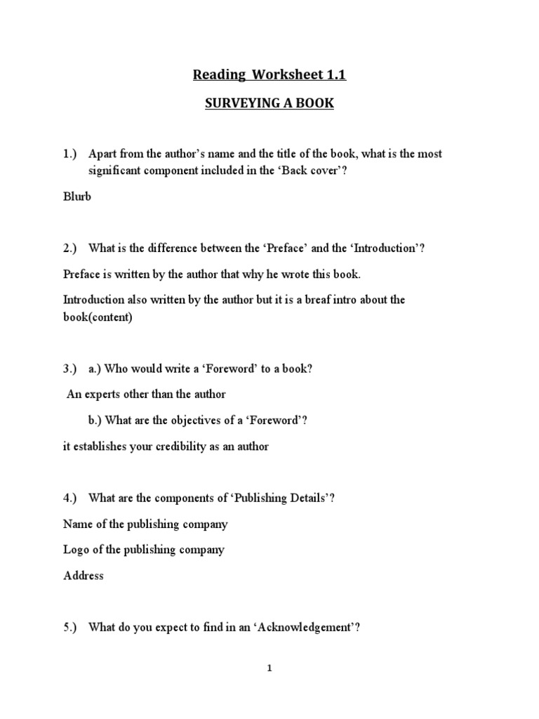 Reading Handouts Unit 1 | PDF | English Language | English As A Second ...