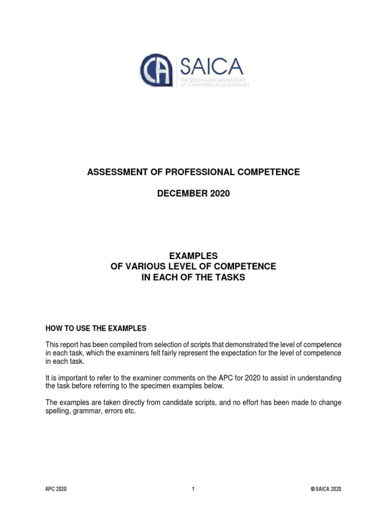 APC 2020 Specimen Examples of Answers | PDF | Fair Value | Cost