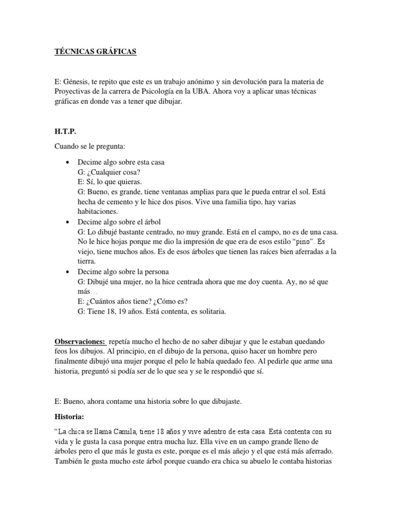 TÉCNICAS GRÁFICAS -proyectivas 2023 | PDF TÉCNICAS GRÁFICAS -proyectivas 2023 | PDF