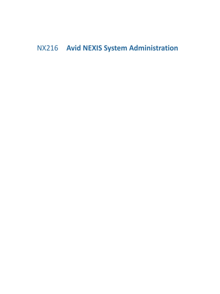 Nexis Pdf Computer Data Storage Computer Network 2287