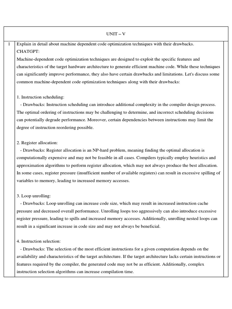Unit 5 CD | Download Free PDF | Program Optimization | Control Flow