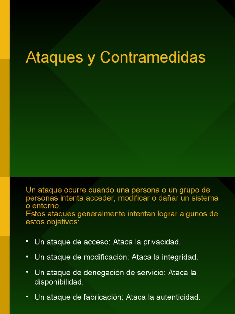 Ataques y Contramedidas | PDF | Ataque de denegación de servicio ...