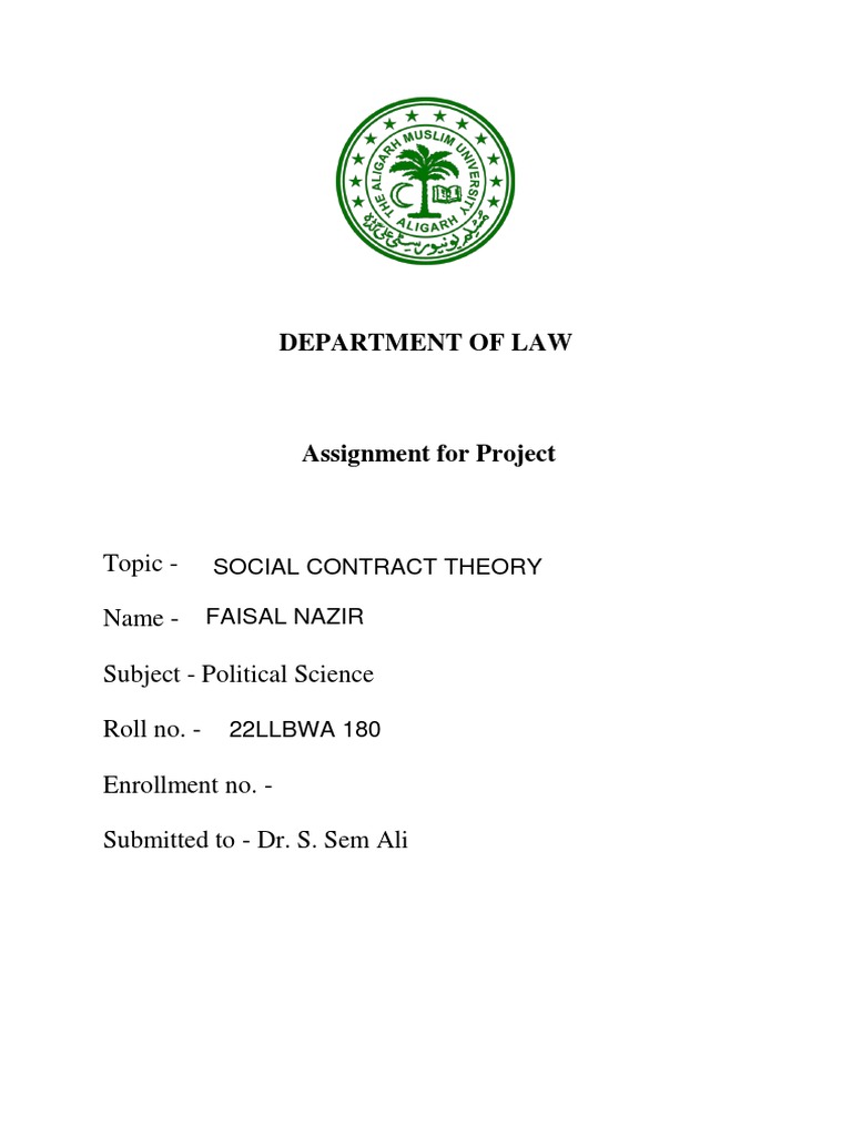 24 Assignment Faisal Nazir GM2103 Law AMU | PDF | Science