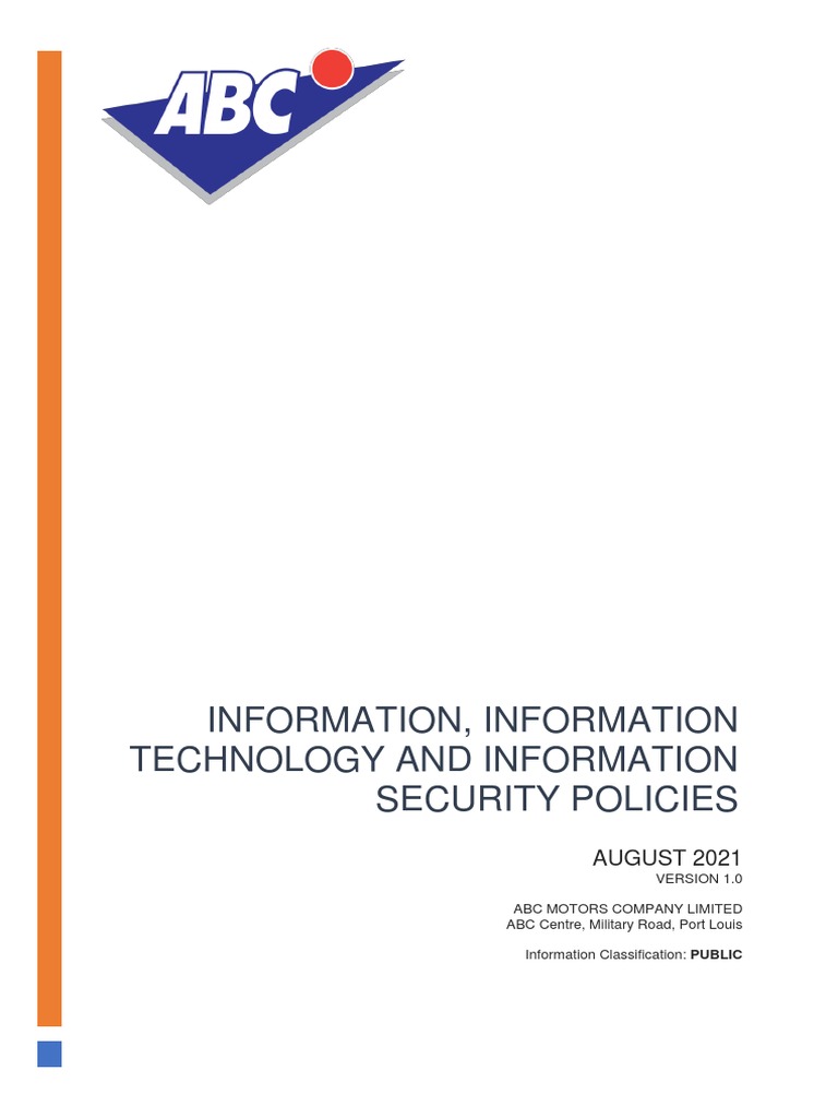 1635162285information Technology And Information Security Policies