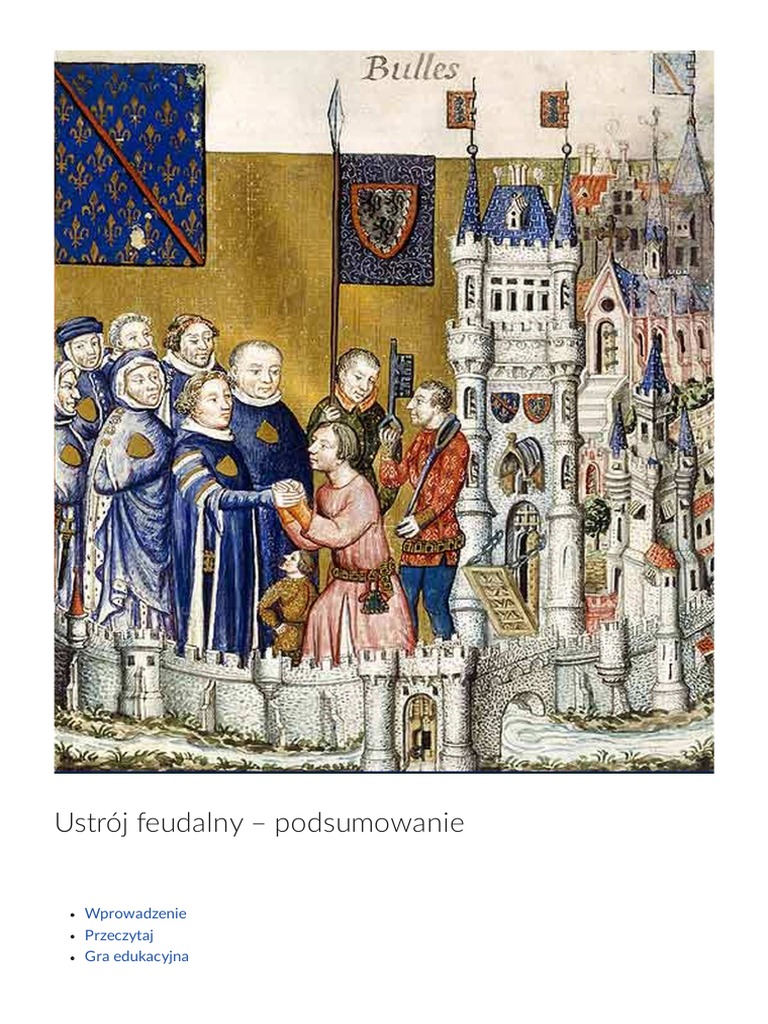Ustroj Feudalny - Podsumowanie | PDF