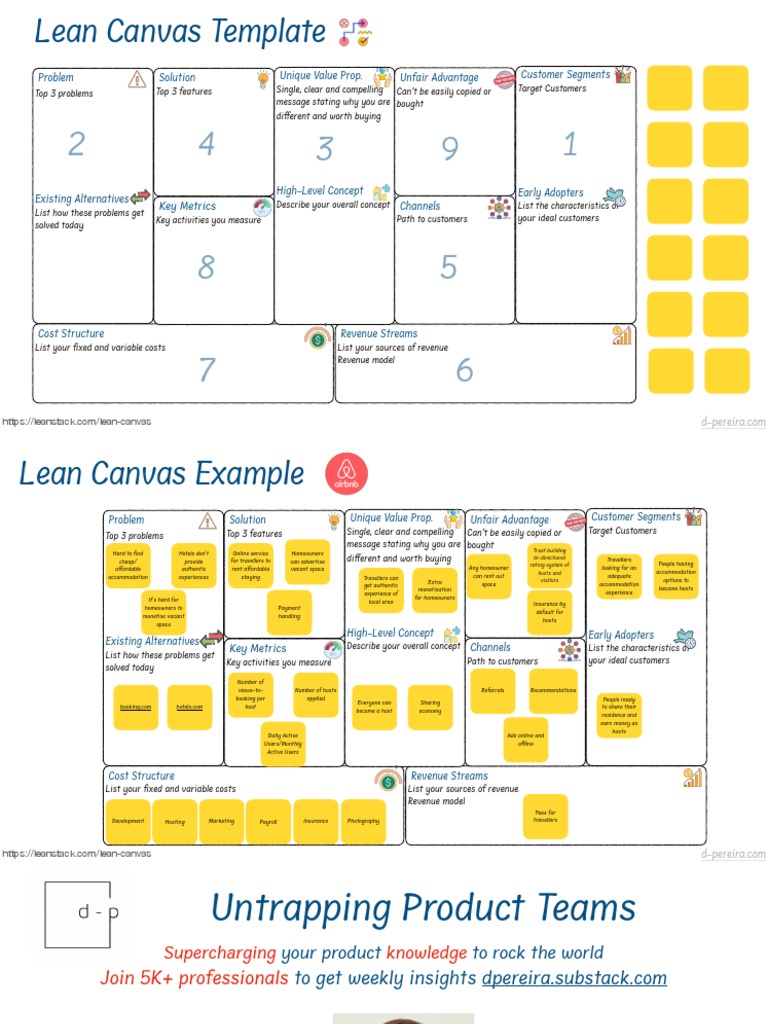Strategy - Lean Canvas Template by David Pereira | PDF | Market ...