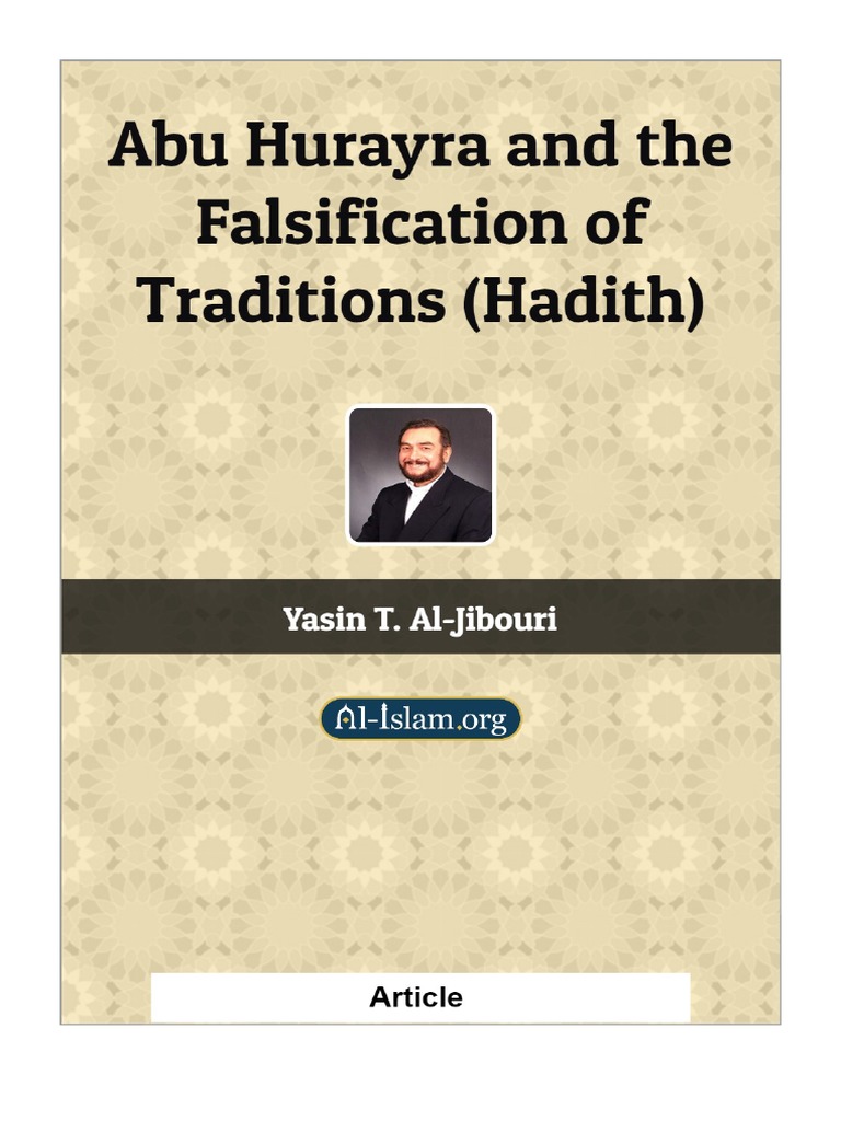 Abu Hurayra and The Falsification of Traditions Hadith | Download Free ...