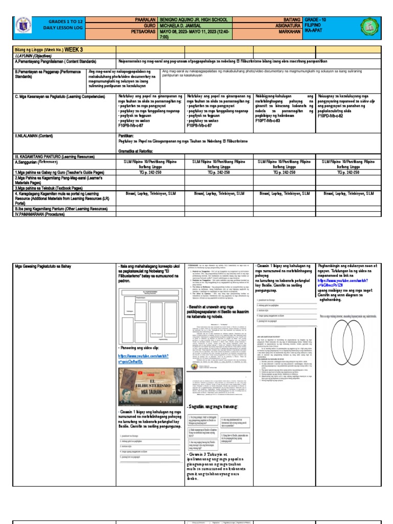 Fil 10 Flip DLL Q3 Week 6 | PDF