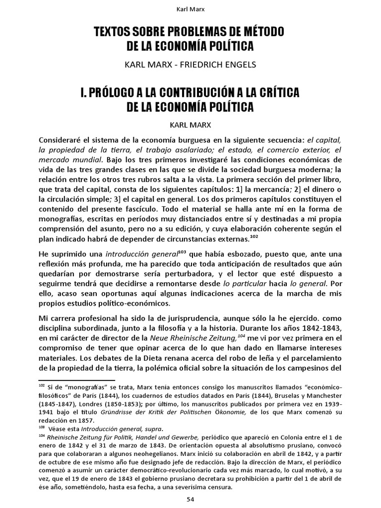 Karl Contribucion Marx A La Critica de La Economia Politica | PDF ... Karl Contribucion Marx A La Critica de La Economia Politica | PDF ...