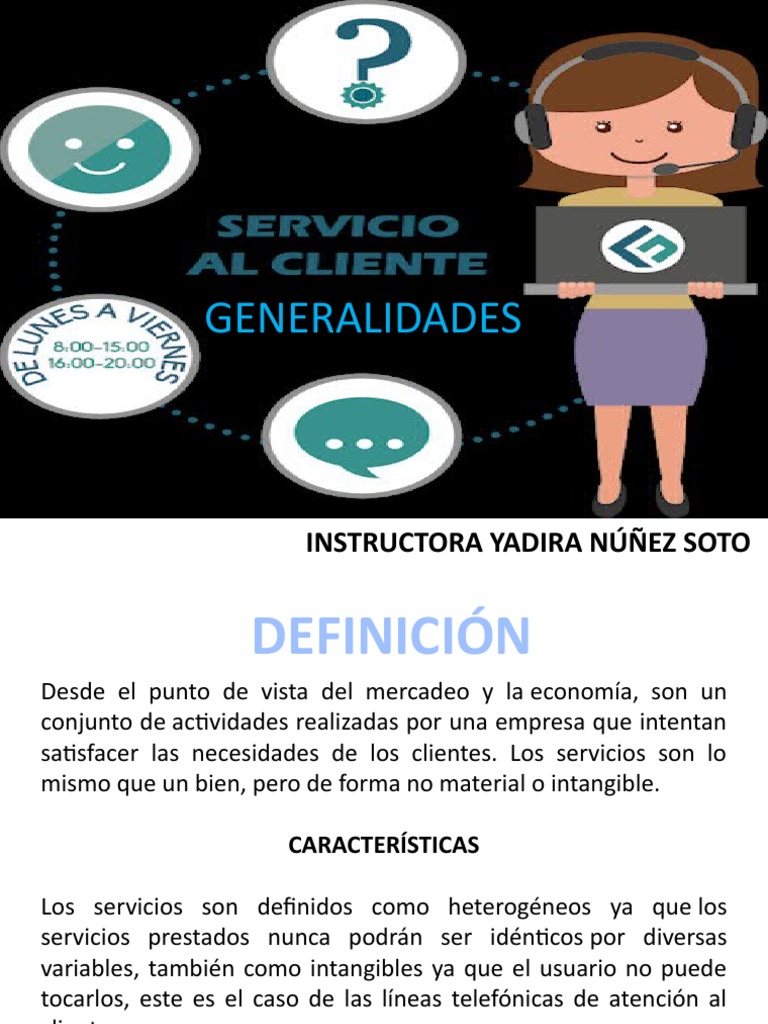 Generalidades Del Servicio | PDF | Cliente | Marketing