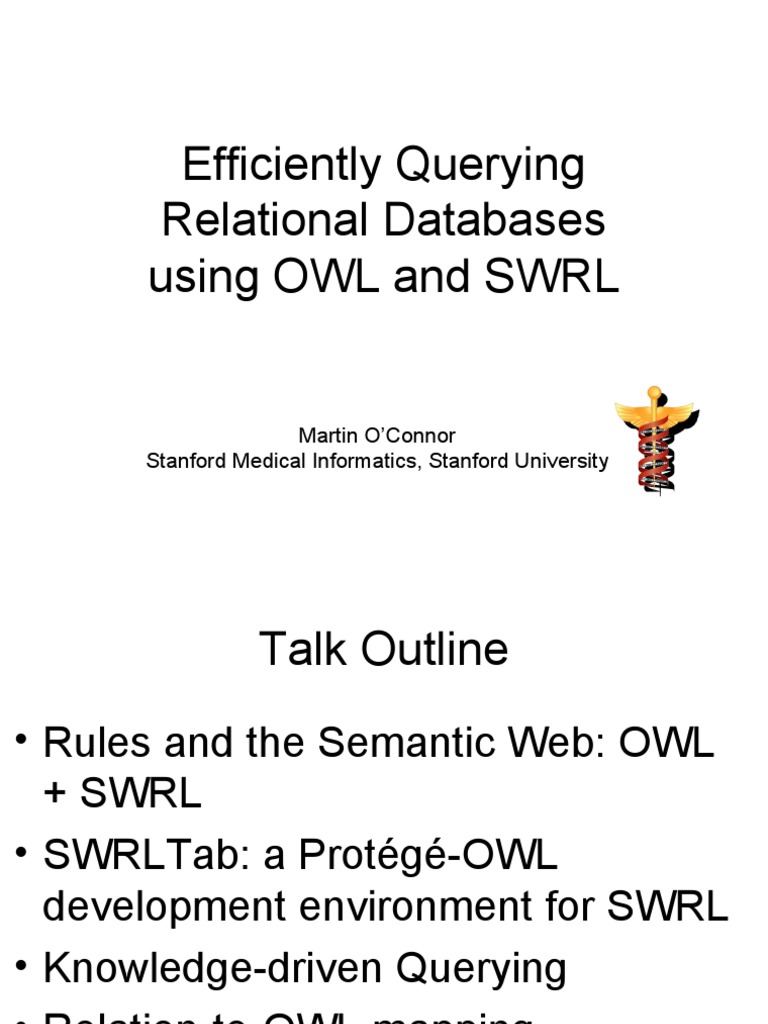 Querying RDB Using OWL N SWRL MartinOConnor 20070208 | PDF | Relational Database | Databases