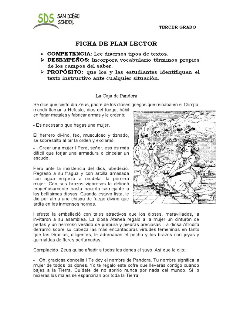 FICHA DE PLAN LECTOR Instructivo | PDF