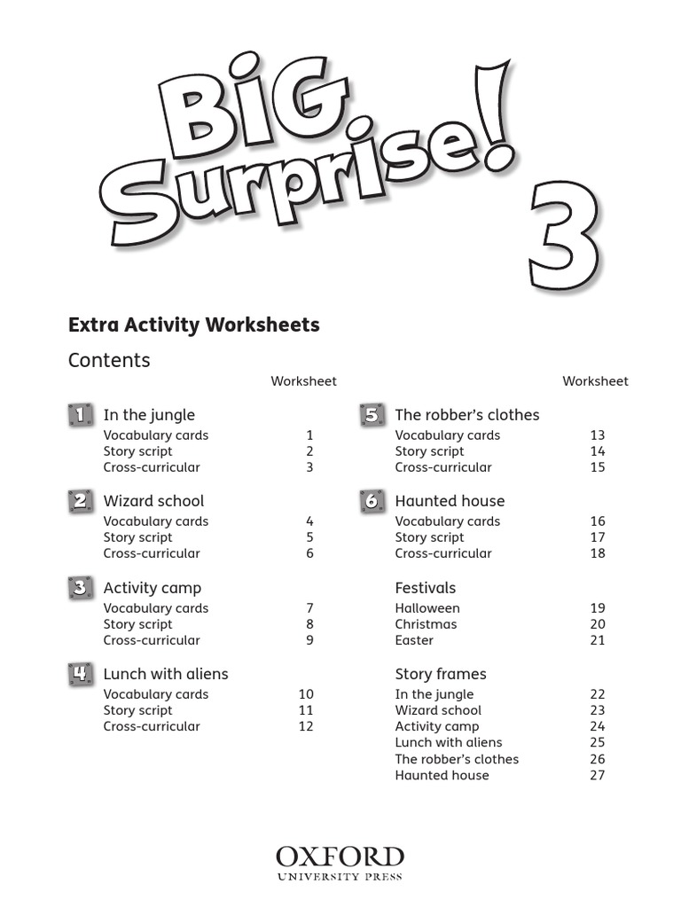Extra Activity Worksheets 3rd Level | PDF
